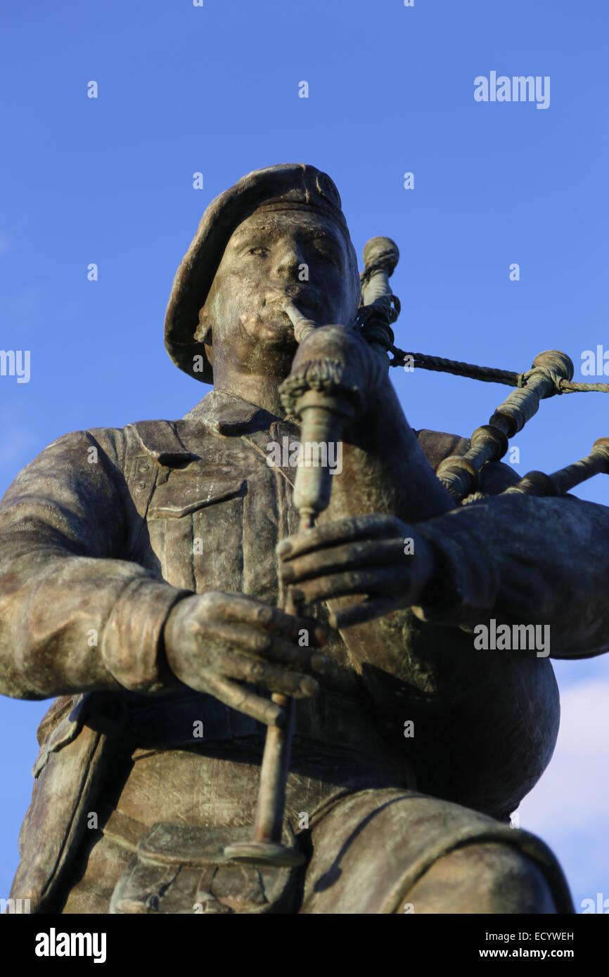 Memorial Statue in France to remember ‘Mad’ D-Day piper Bill Millin ...
