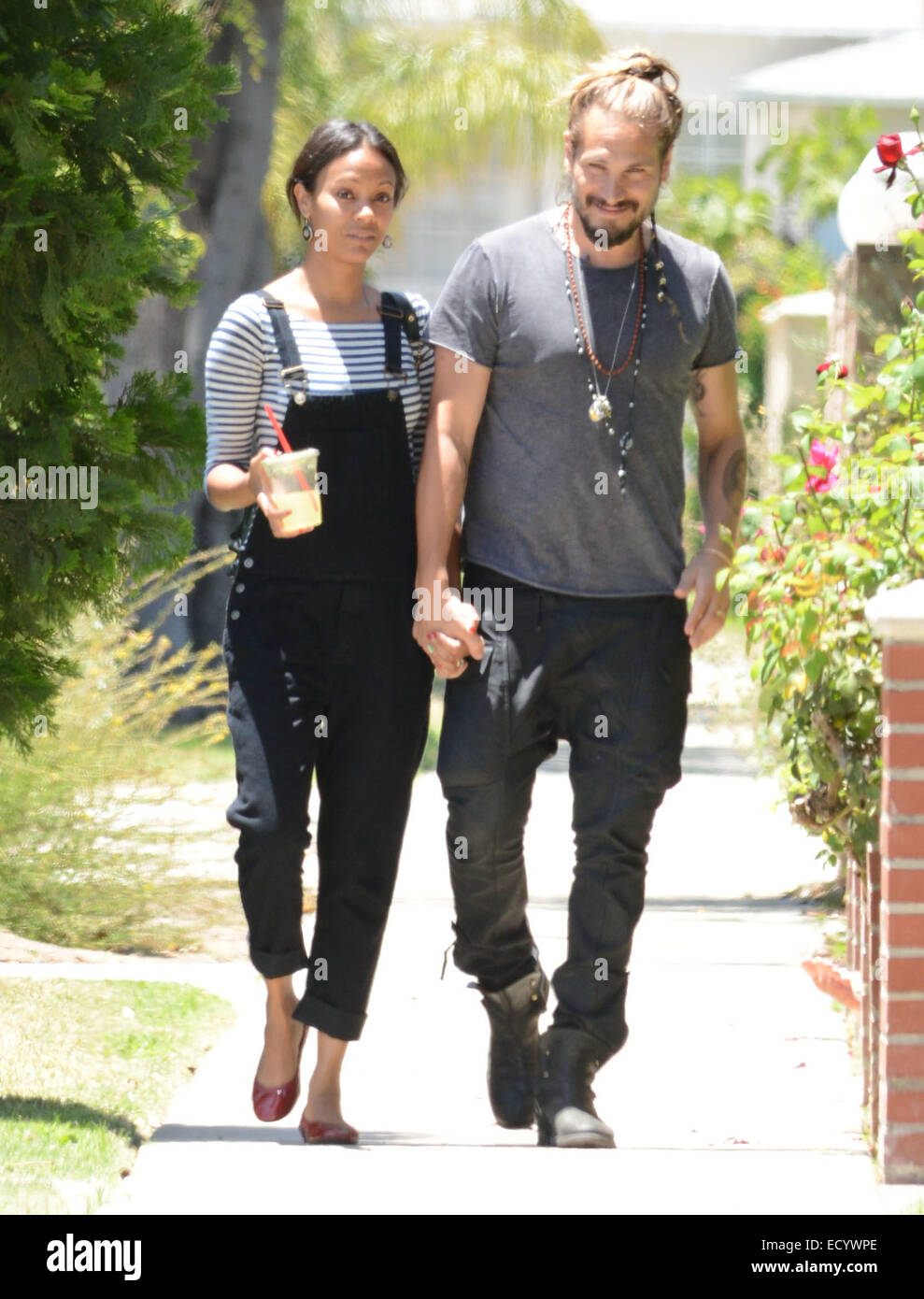 Zoe Saldana spends her birthday with her husband Marco Perego. Saldana ...