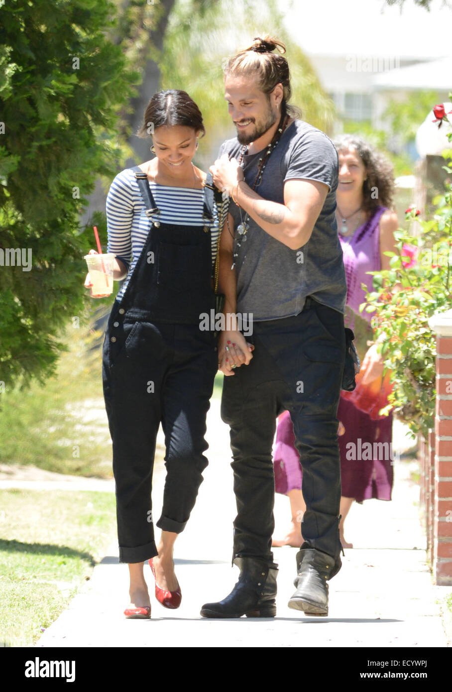 Zoe Saldana spends her birthday with her husband Marco Perego. Saldana ...