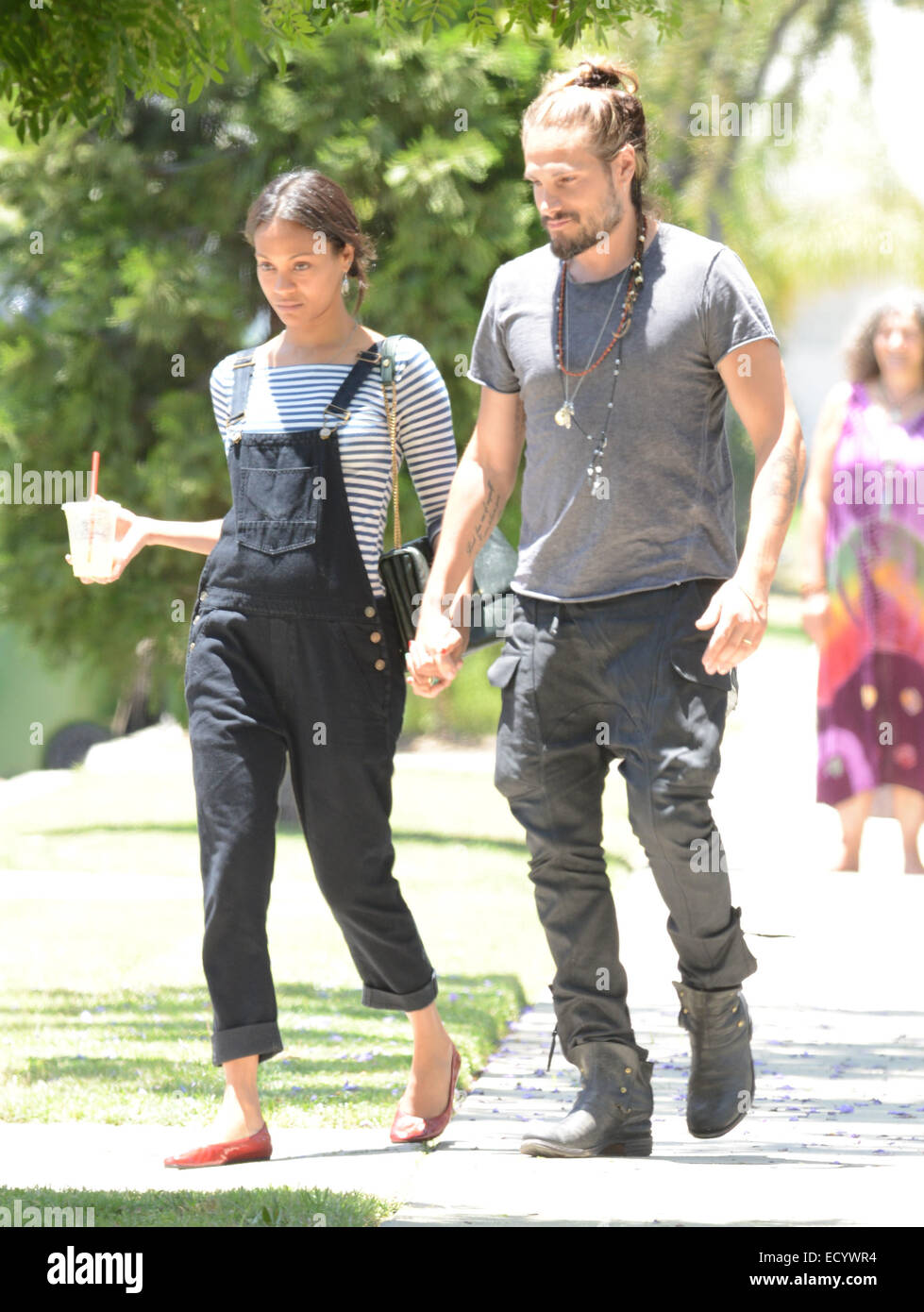 Zoe Saldana spends her birthday with her husband Marco Perego. Saldana ...