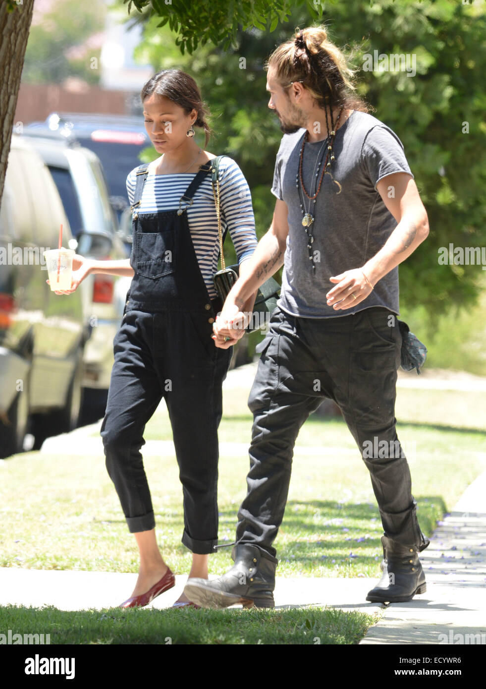 Zoe Saldana spends her birthday with her husband Marco Perego. Saldana ...