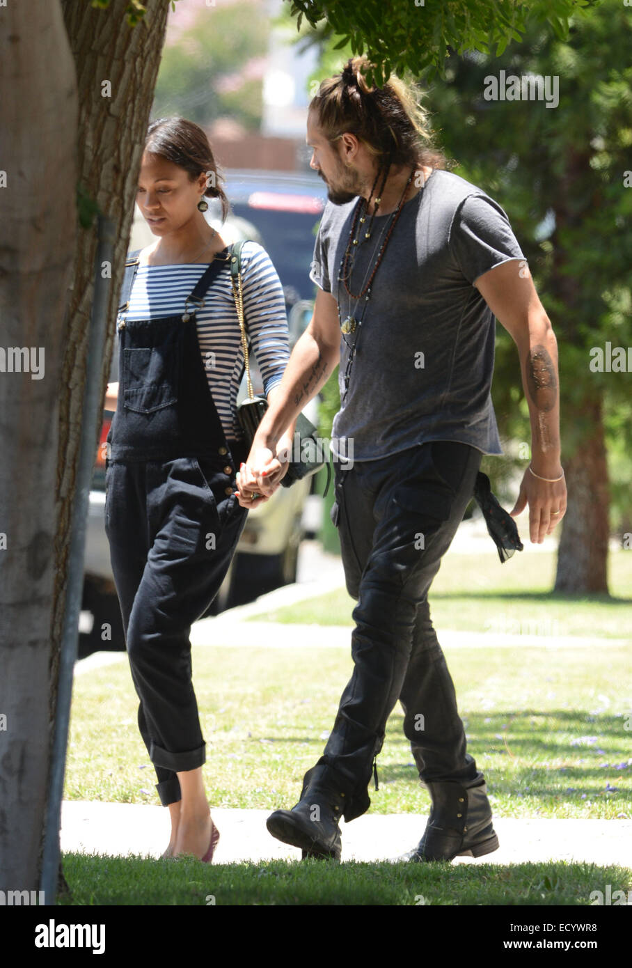 Zoe Saldana spends her birthday with her husband Marco Perego. Saldana ...