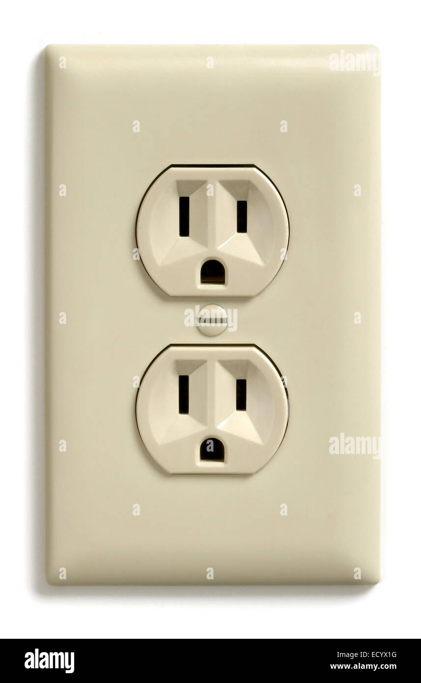 Three prong plug wall Cut Out Stock Images & Pictures - Alamy