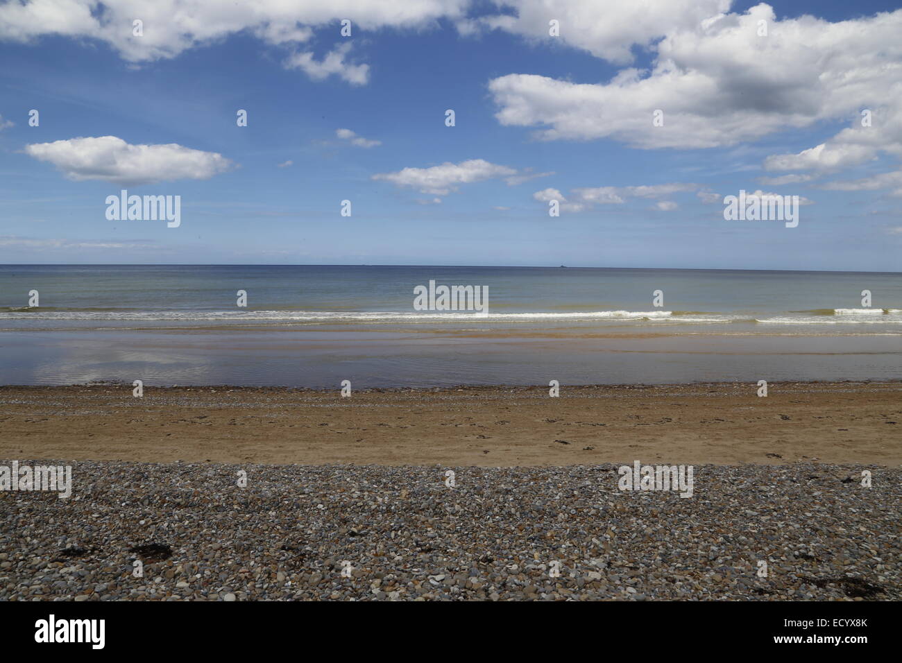 Gold Beach in Normandy, France - site of the British landings on the ...