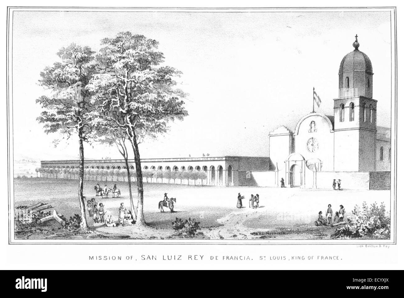 A historical sketch illustrating the Mission of San Luis Rey de Francia ...