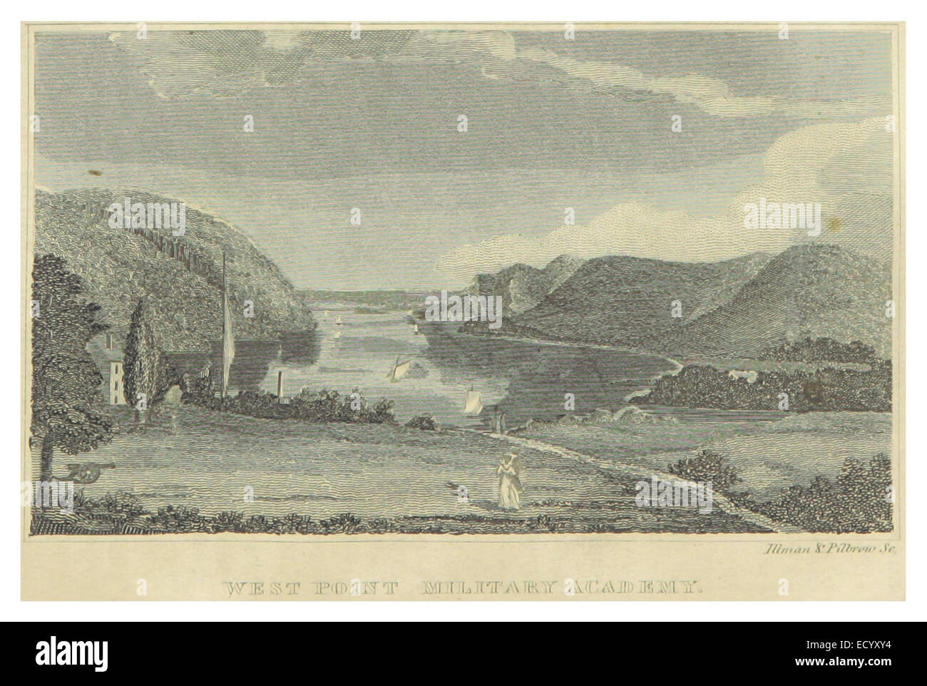 Vintage map of west point military academy Cut Out Stock Images ...