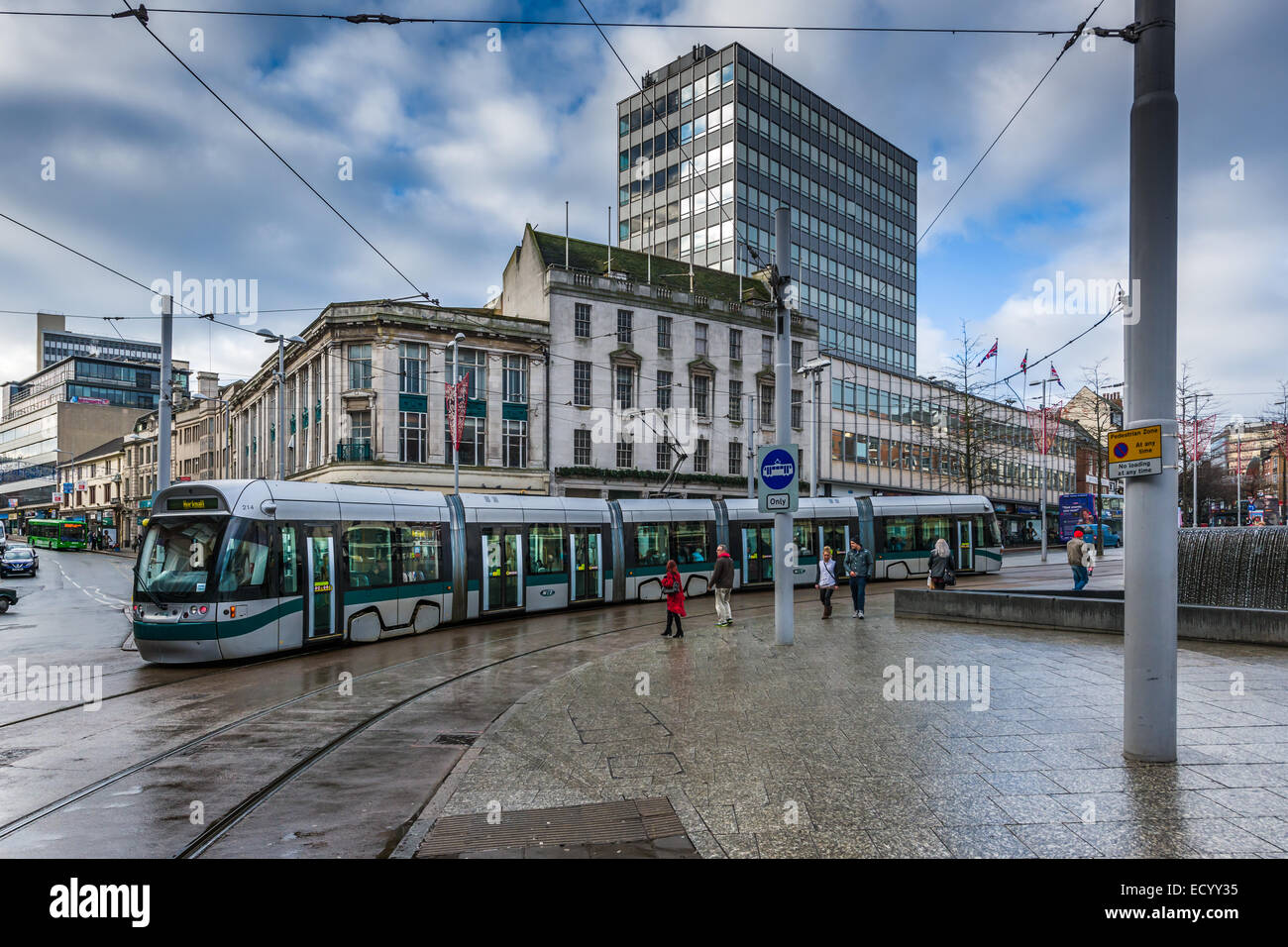 Nottingham tram system hi-res stock photography and images - Alamy