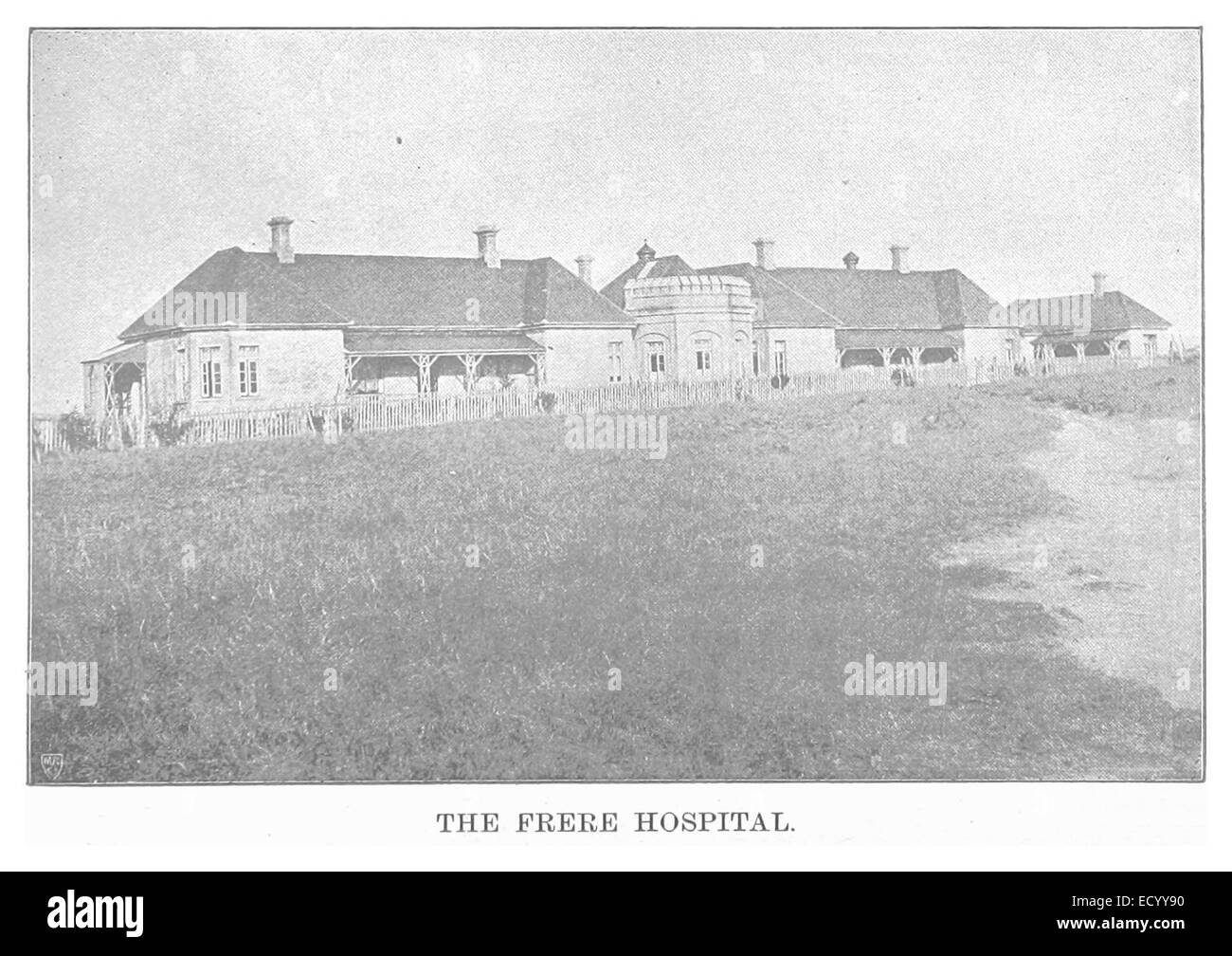 An 1893 illustration of the Frere Hospital, an important medical ...