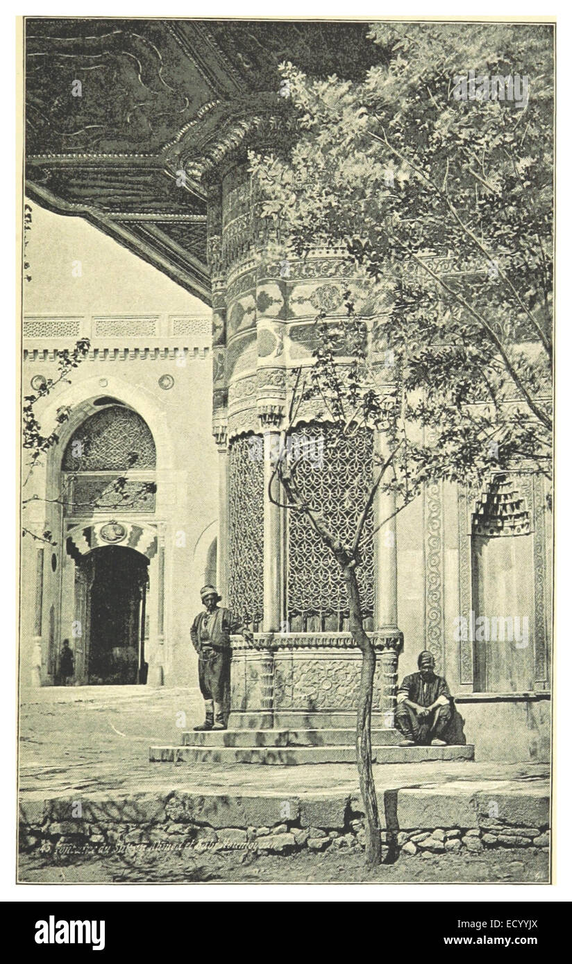 This 1893 illustration by Elliot depicts the Fountain of Ahmed, an ...