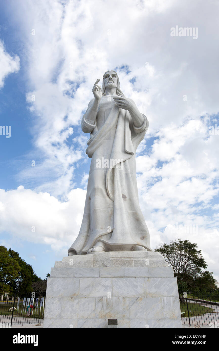 Jesus Christ statue in Havana, Cuba Stock Photo - Alamy