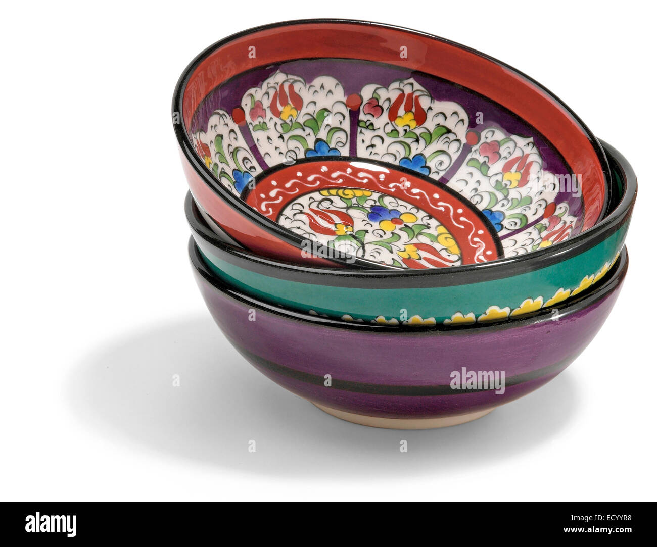 Ceramic bowls dishes on Cut Out Stock Images & Pictures - Alamy