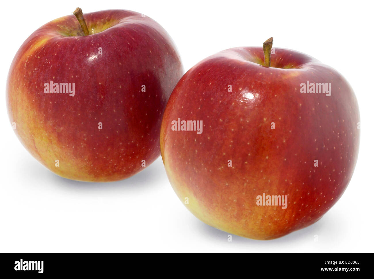 two red apples Stock Photo - Alamy