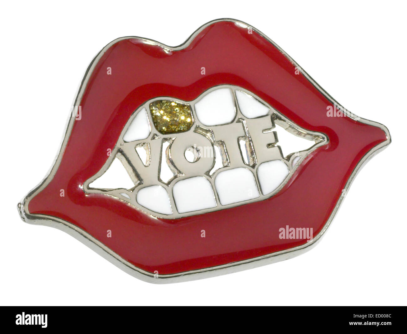 Gold lips Cut Out Stock Images & Pictures - Alamy