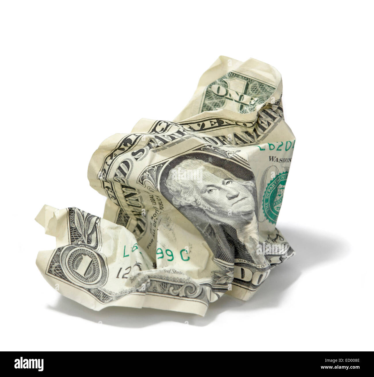 Wadded dollar bill hi-res stock photography and images - Alamy