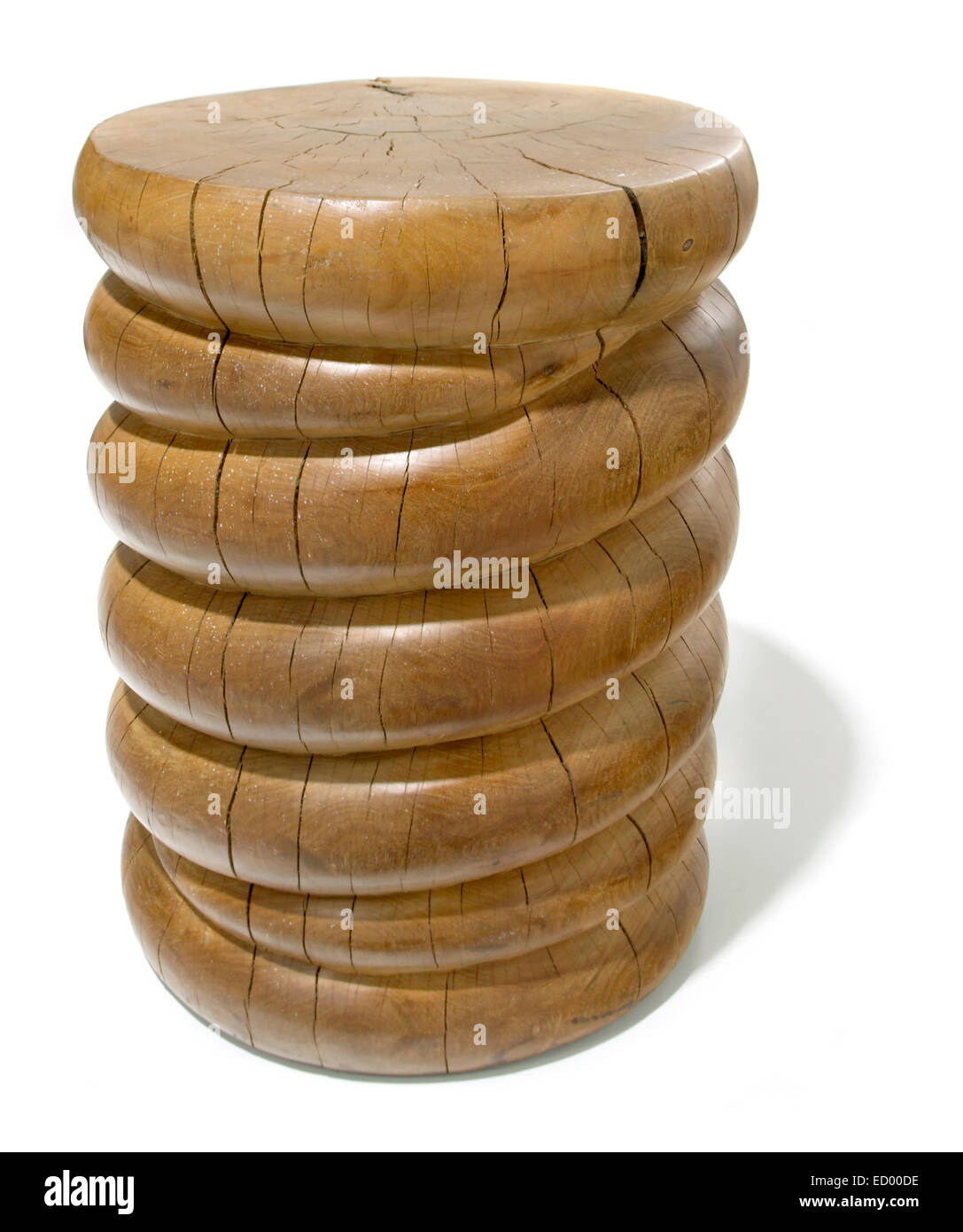 tree trunk wooden stool Stock Photo - Alamy
