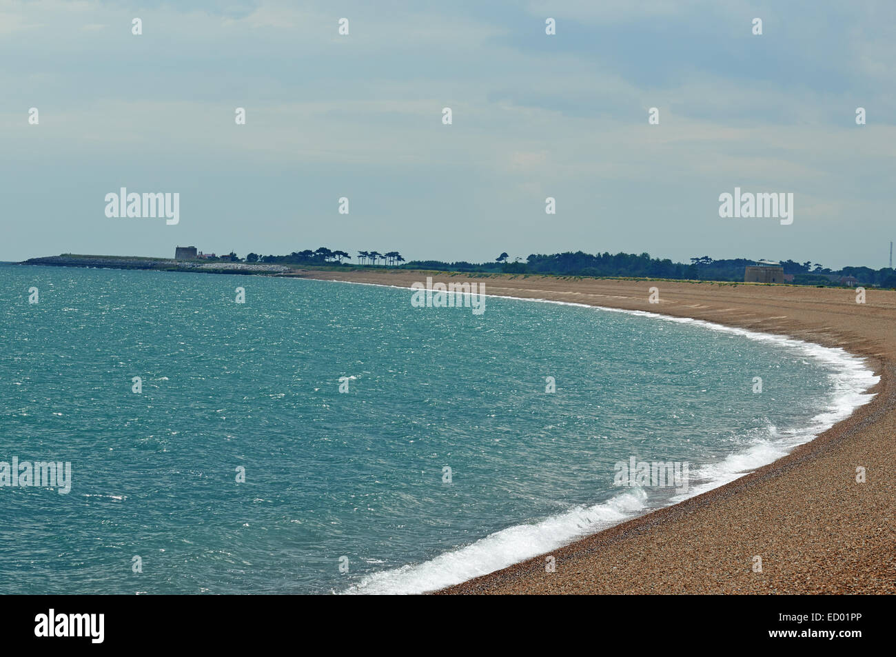 Hollesley Bay, Shingle Street looking south towards Bawdsey, Suffolk ...