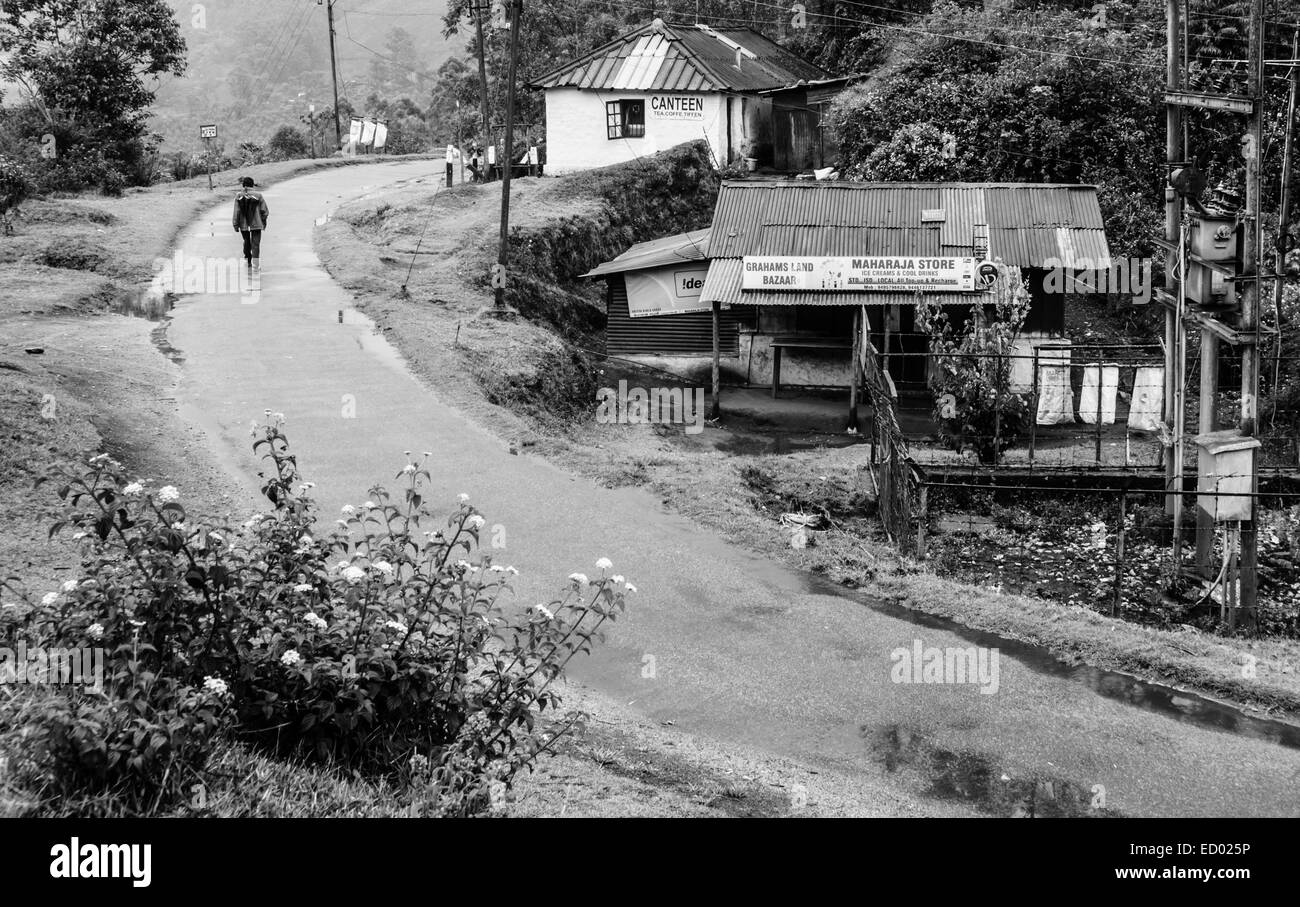 Kerala, India - Graham's Land, with village store. A small settlement ...