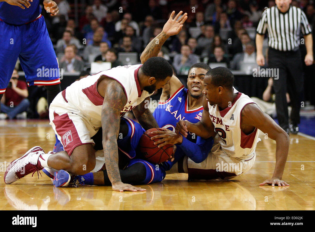 Philadelphia, Pennsylvania, USA. 22nd Dec, 2014. Kansas Jayhawks guard ...