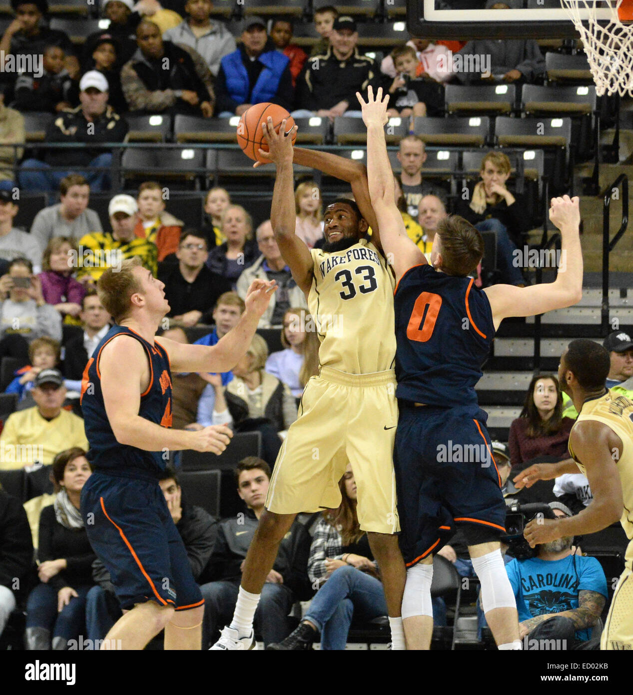 December 22, 2014:Wake Forest Demon Deacons forward Aaron Rountree III ...