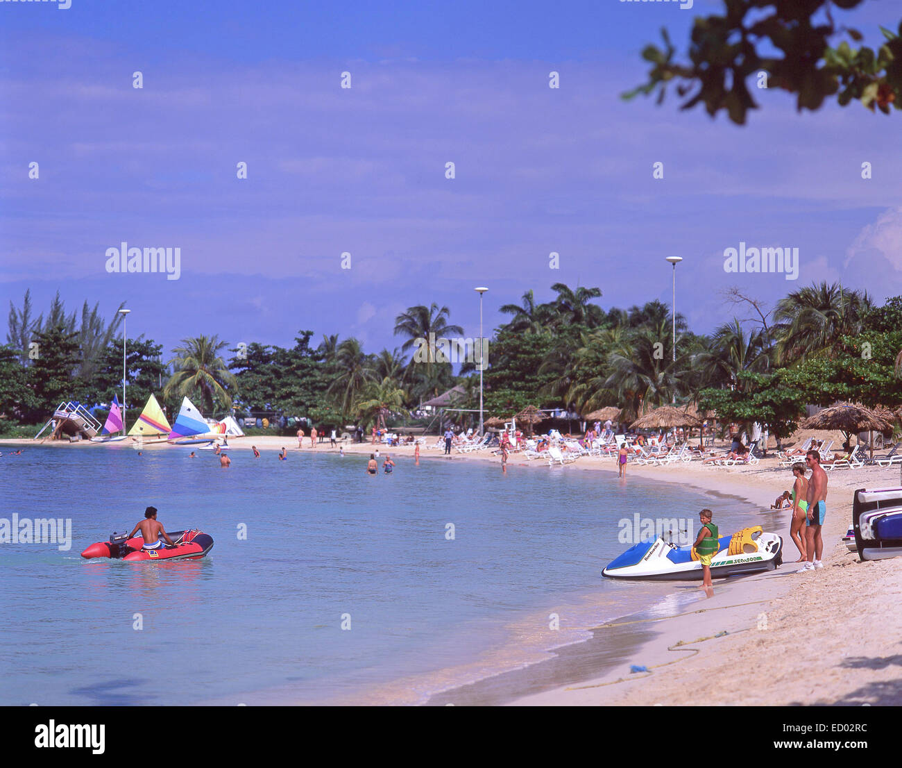 Beach view, Turtle (Ocho Rios Bay) Beach, Ocho Ríos, Saint Ann Parish ...