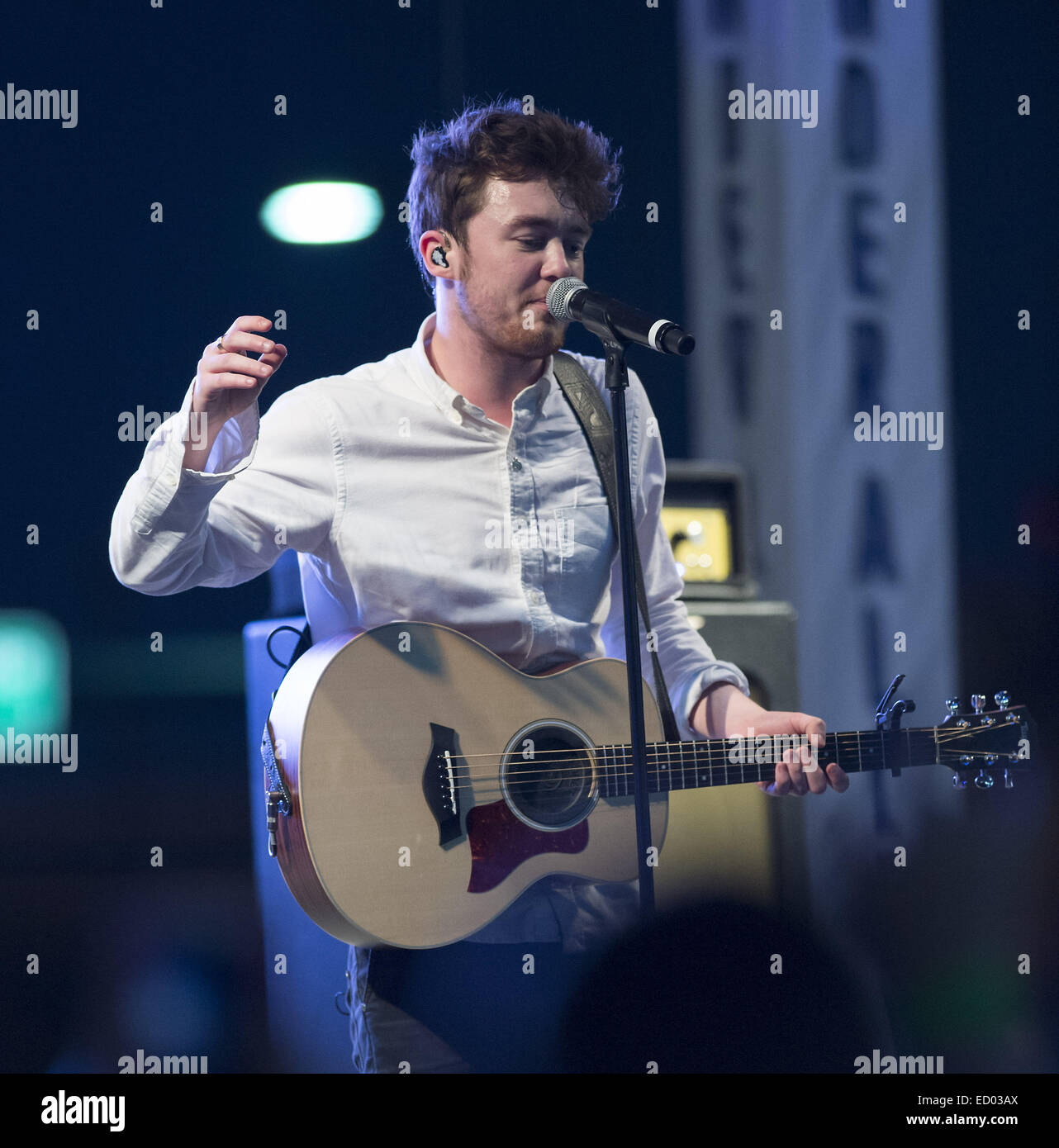Tampa, FL, USA. 22nd Dec, 2014. Tampa, FL: JAKE ROCHE, lead singer of ...