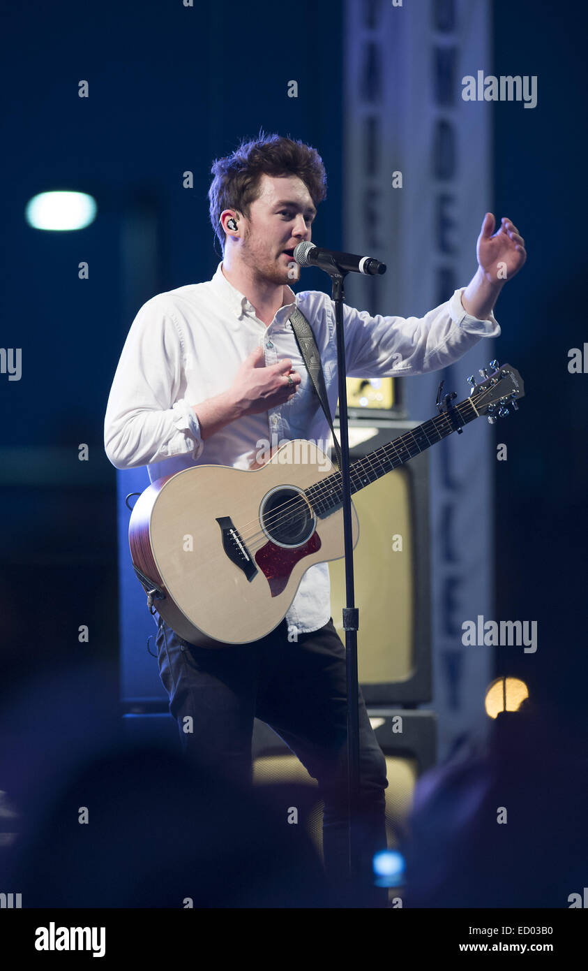 Tampa, FL, USA. 22nd Dec, 2014. Tampa, FL: JAKE ROCHE, lead singer of ...