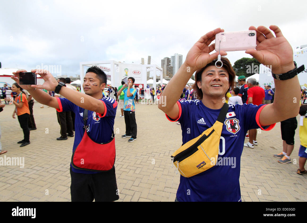 Fans watching the 2014 FIFA World Cup - Group D match, England v ...
