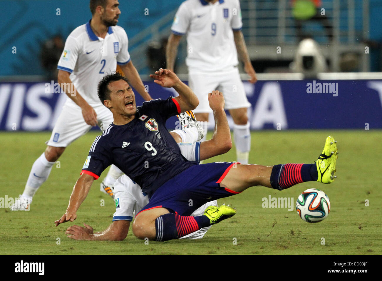 2014 FIFA World Cup - Group C match Japan v Greece held at Arena das ...