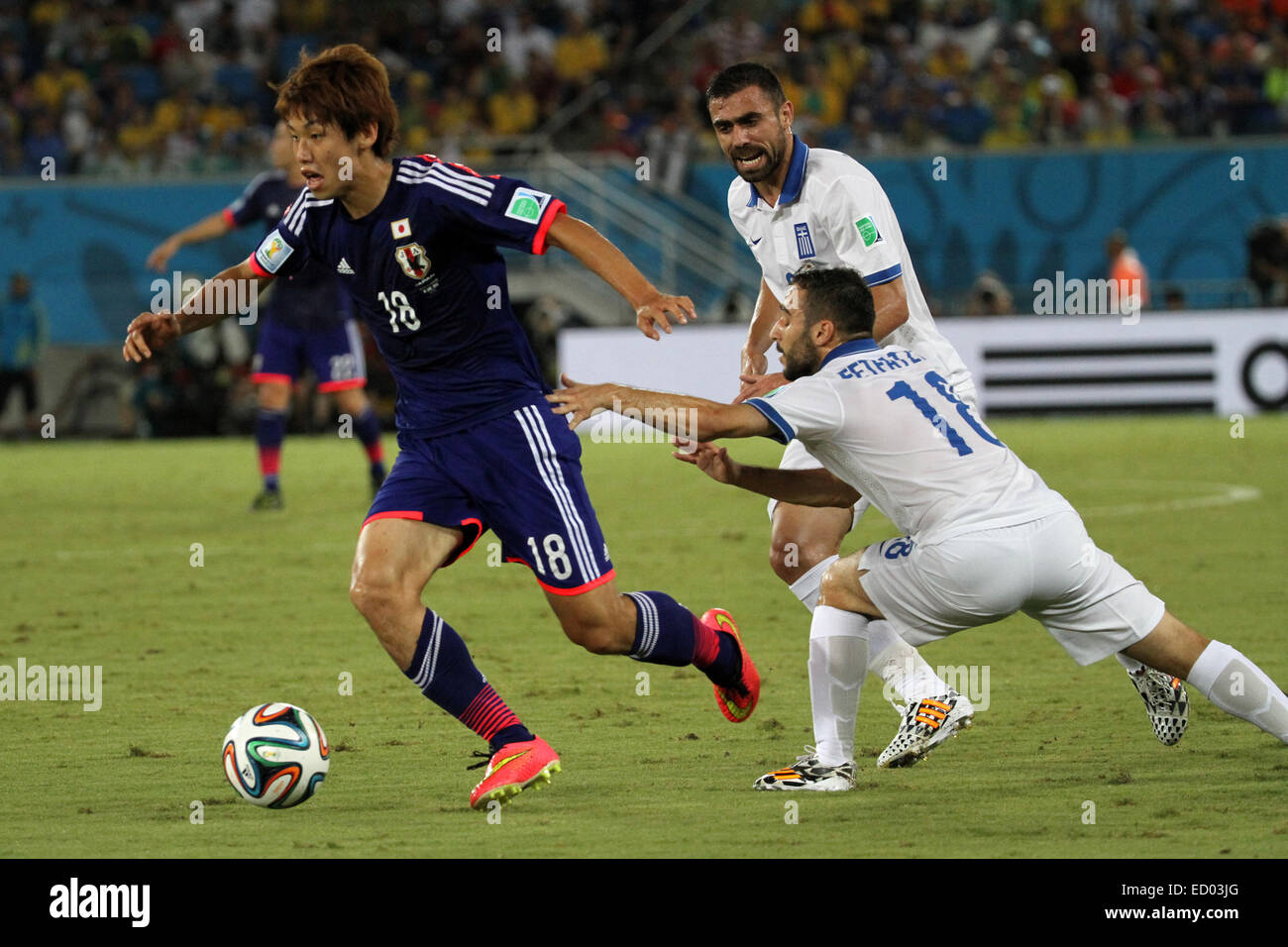 2014 FIFA World Cup - Group C match Japan v Greece held at Arena das ...