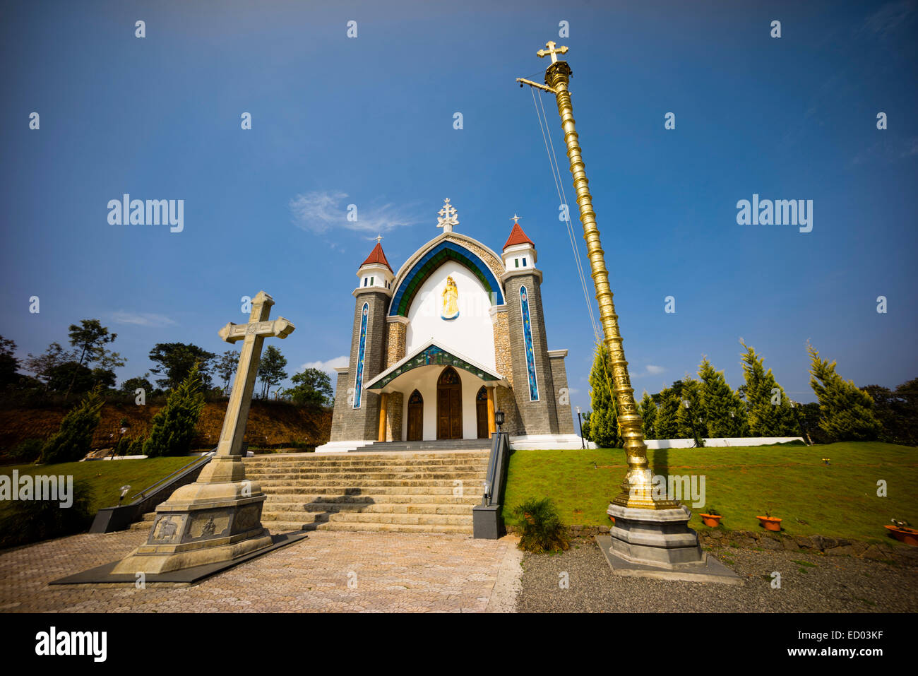 South indian christian church hi-res stock photography and images - Alamy
