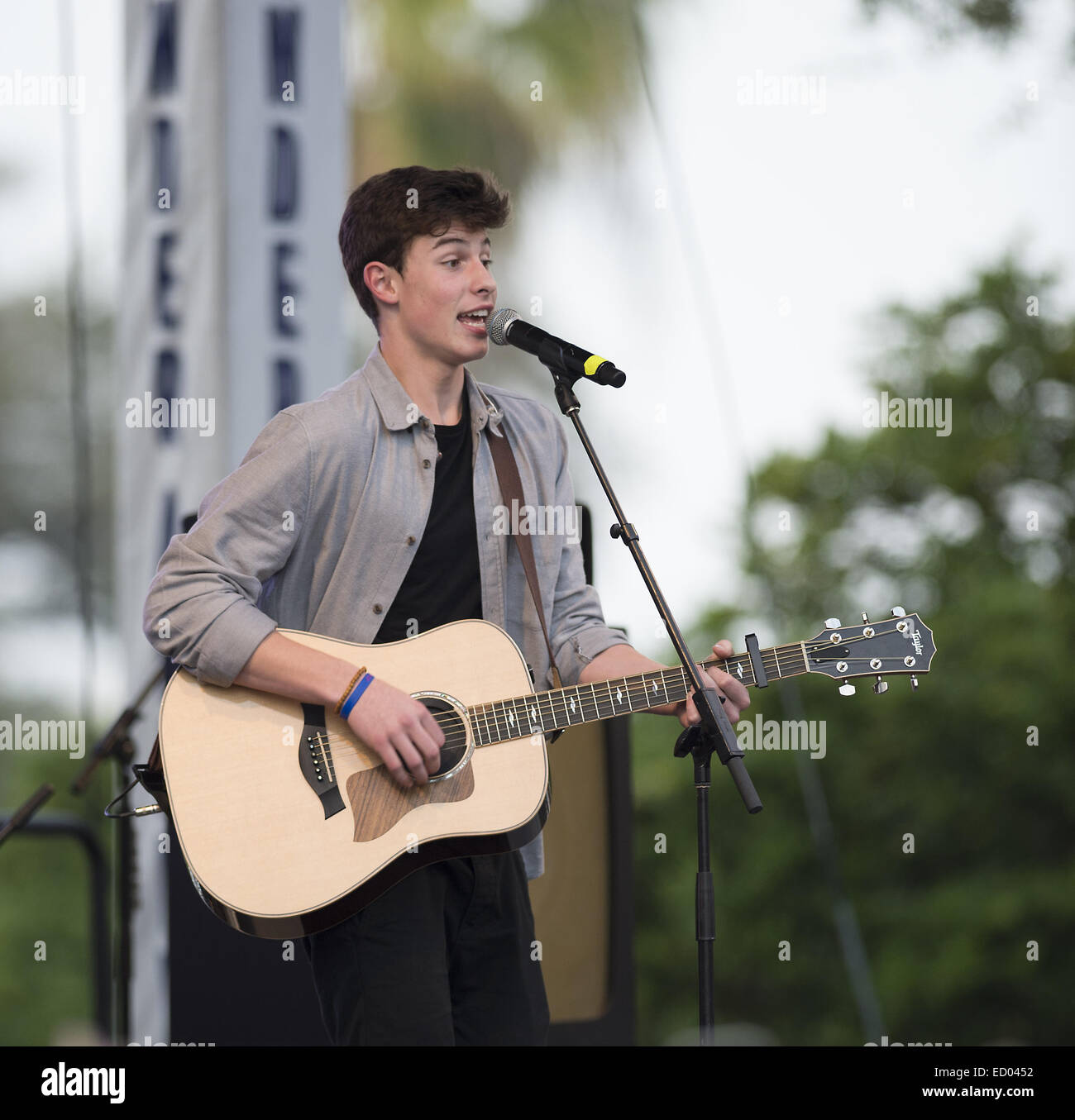 Tampa, FL, USA. 22nd Dec, 2014. Tampa, FL: SEAN MENDEZ entertained the ...