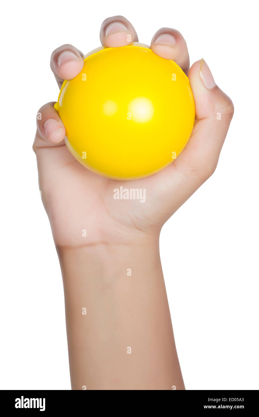 1 child Boy hand Playing Toy Ball part of Stock Photo - Alamy