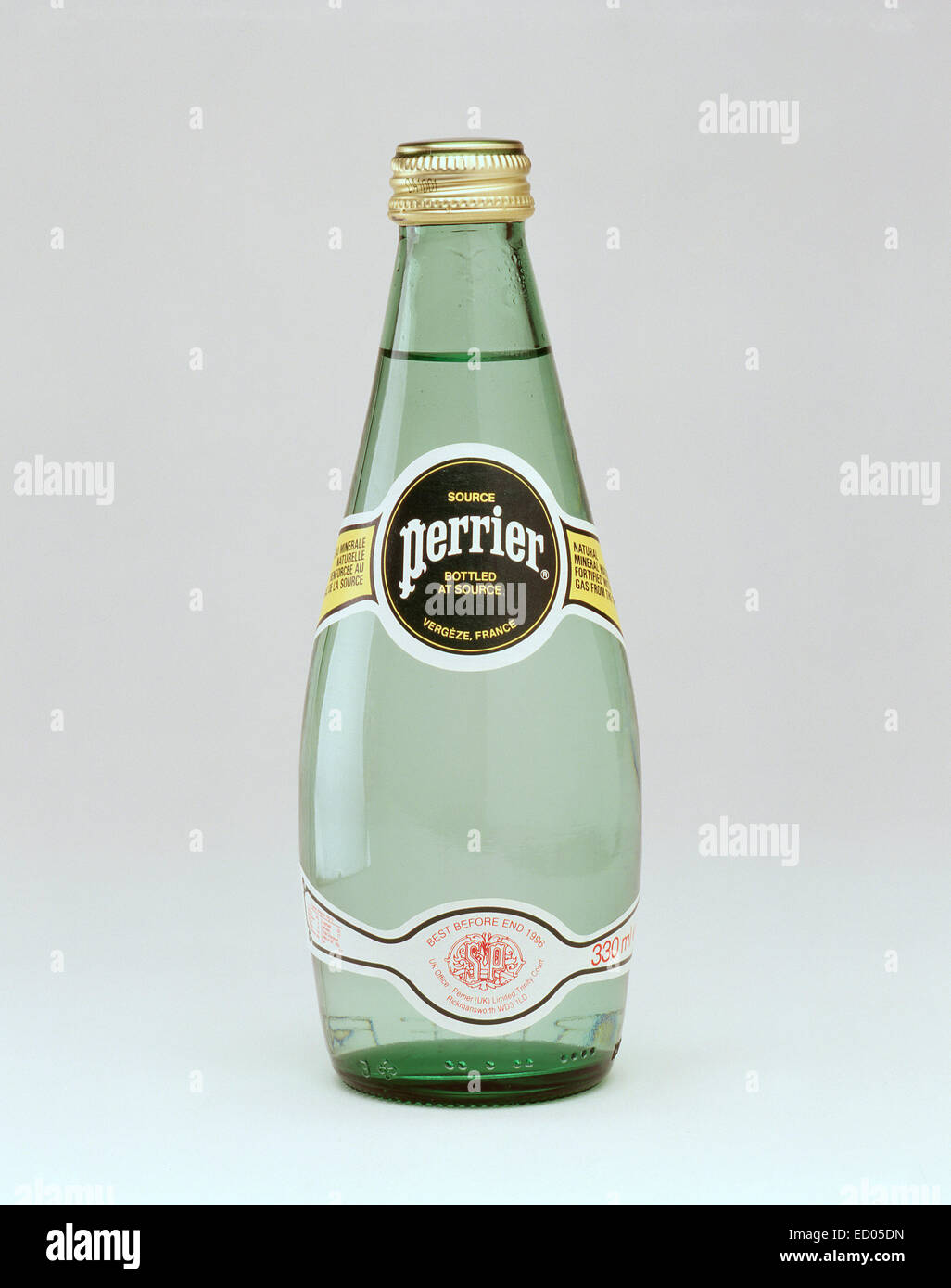 Bottle of Perrier (still life), Berkshire, England, United Kingdom ...