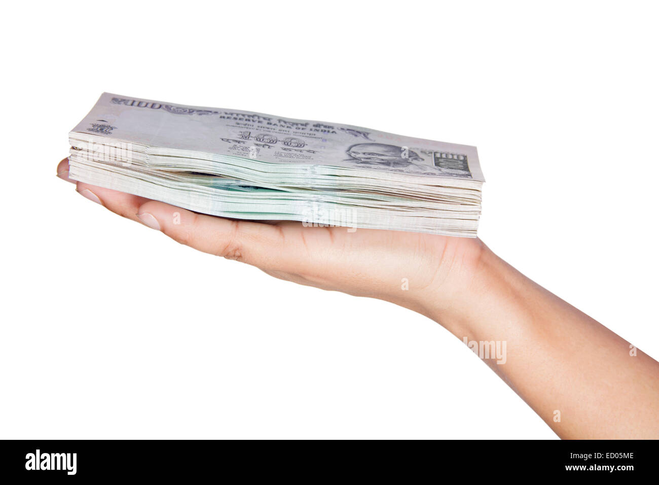 Women hand money hi-res stock photography and images - Alamy