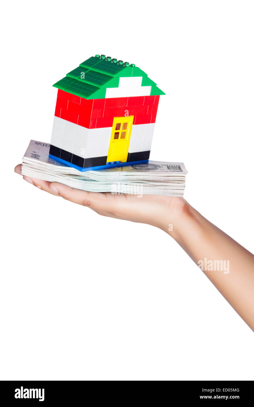 One woman saving money Cut Out Stock Images & Pictures - Alamy