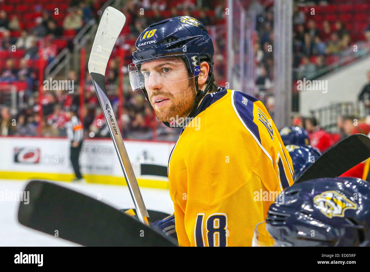 Nashville Predators left wing James Neal (18) during the NHL game ...