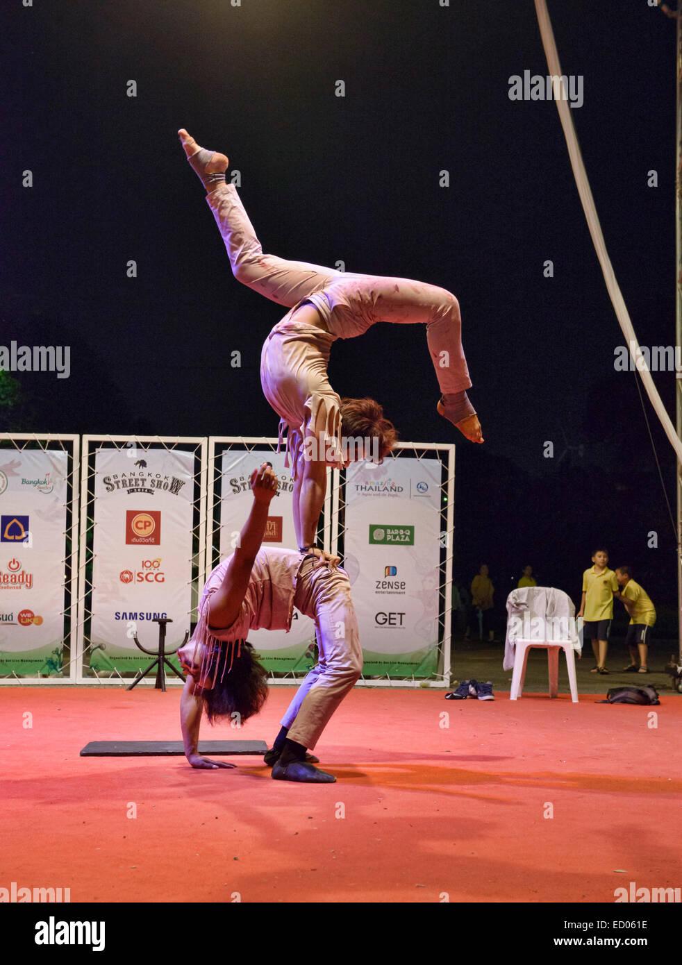 Acrobatic performance phare cambodian circus hi-res stock photography ...