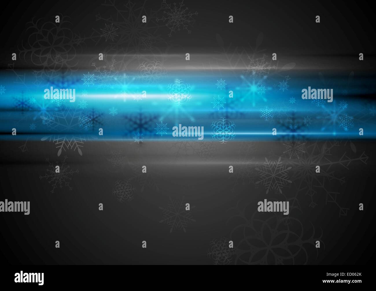 Blue glowing light Christmas background. Vector design Stock Photo - Alamy