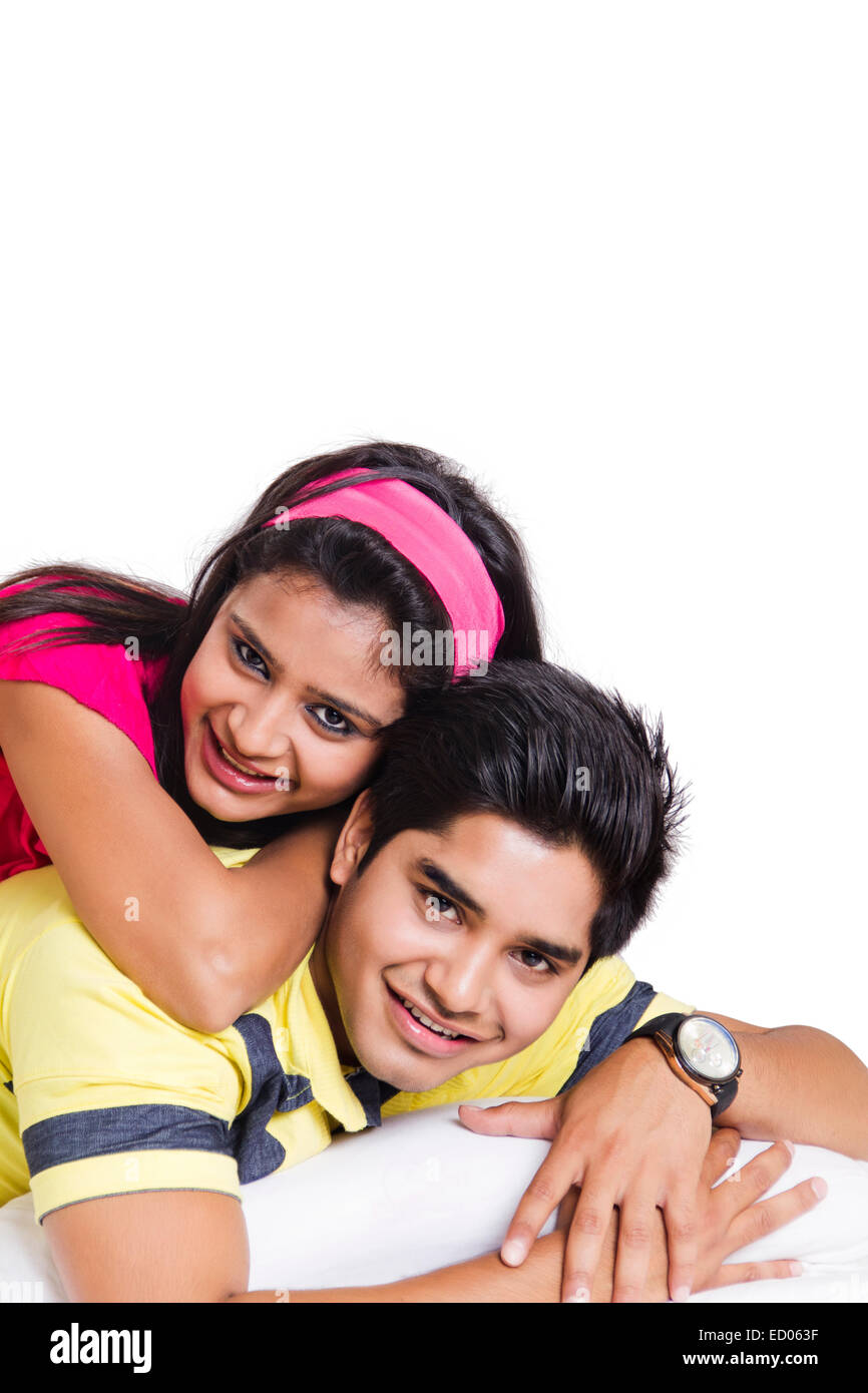 indian Beautiful couple Romance Stock Photo - Alamy