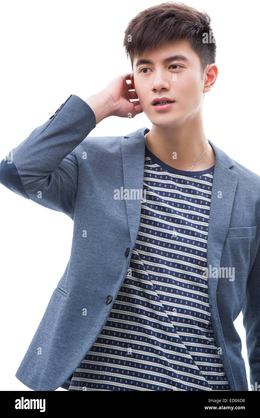 Portrait of young man Stock Photo - Alamy