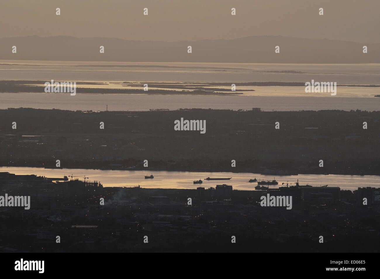 Early Morning at Mactan Channel Cebu City Philippines Stock Photo - Alamy