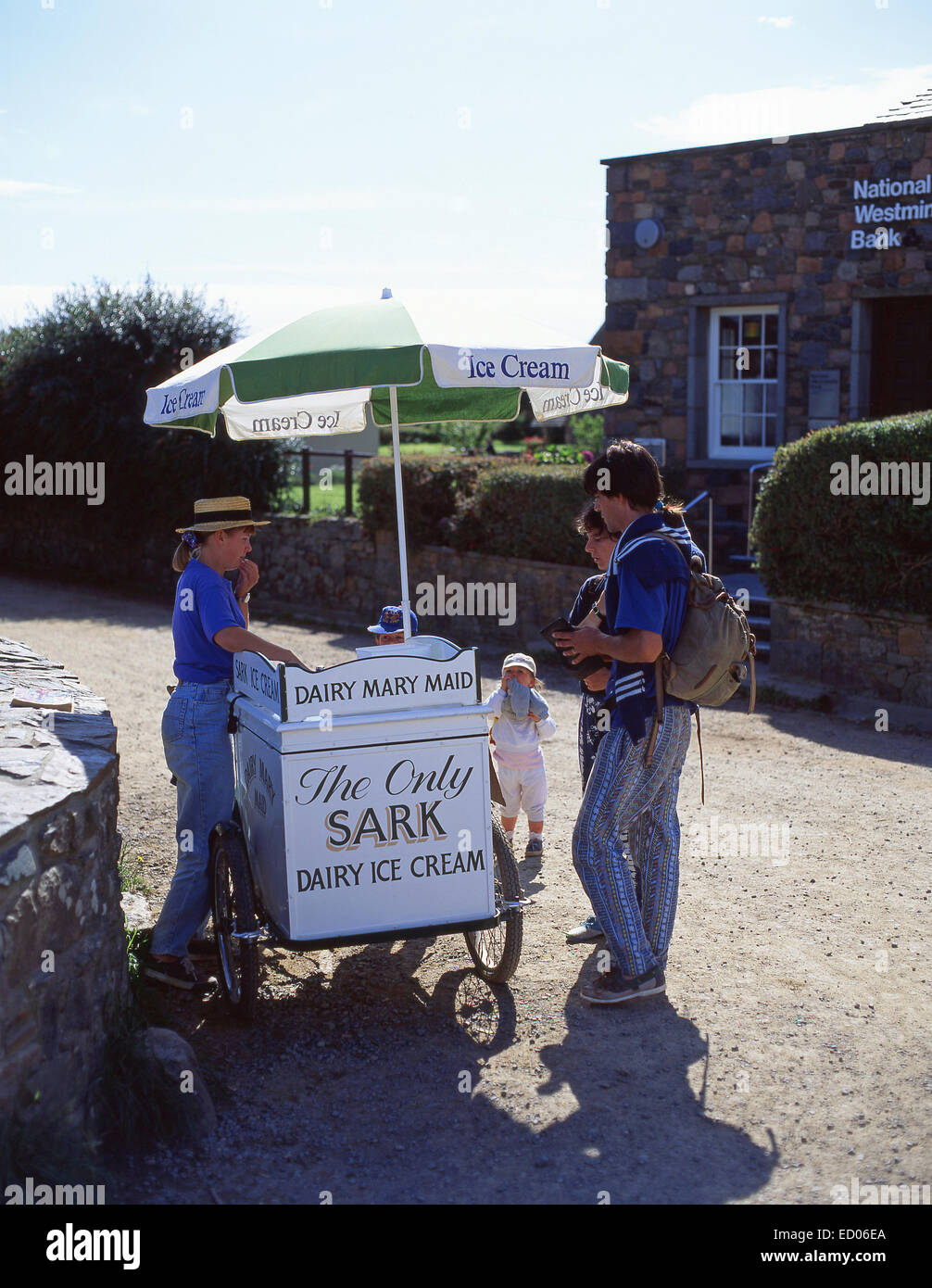 'The Only Sark Dairy' ice cream cart, Greater Sark, Sark, Bailiwick of ...