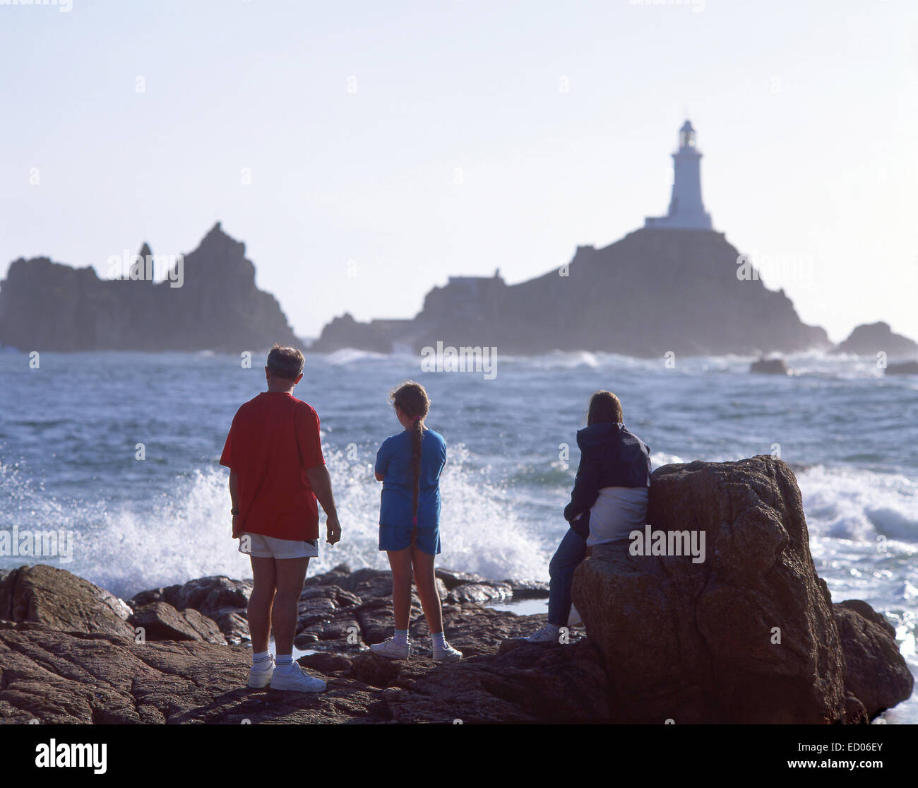 Corbiere Lighthouse, Corbiere Point, Saint Brélade Parish, Jersey ...