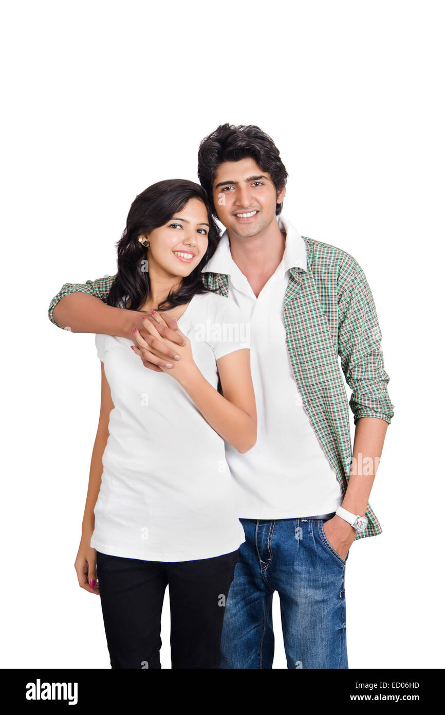 indian Beautiful Couple Romance Stock Photo - Alamy