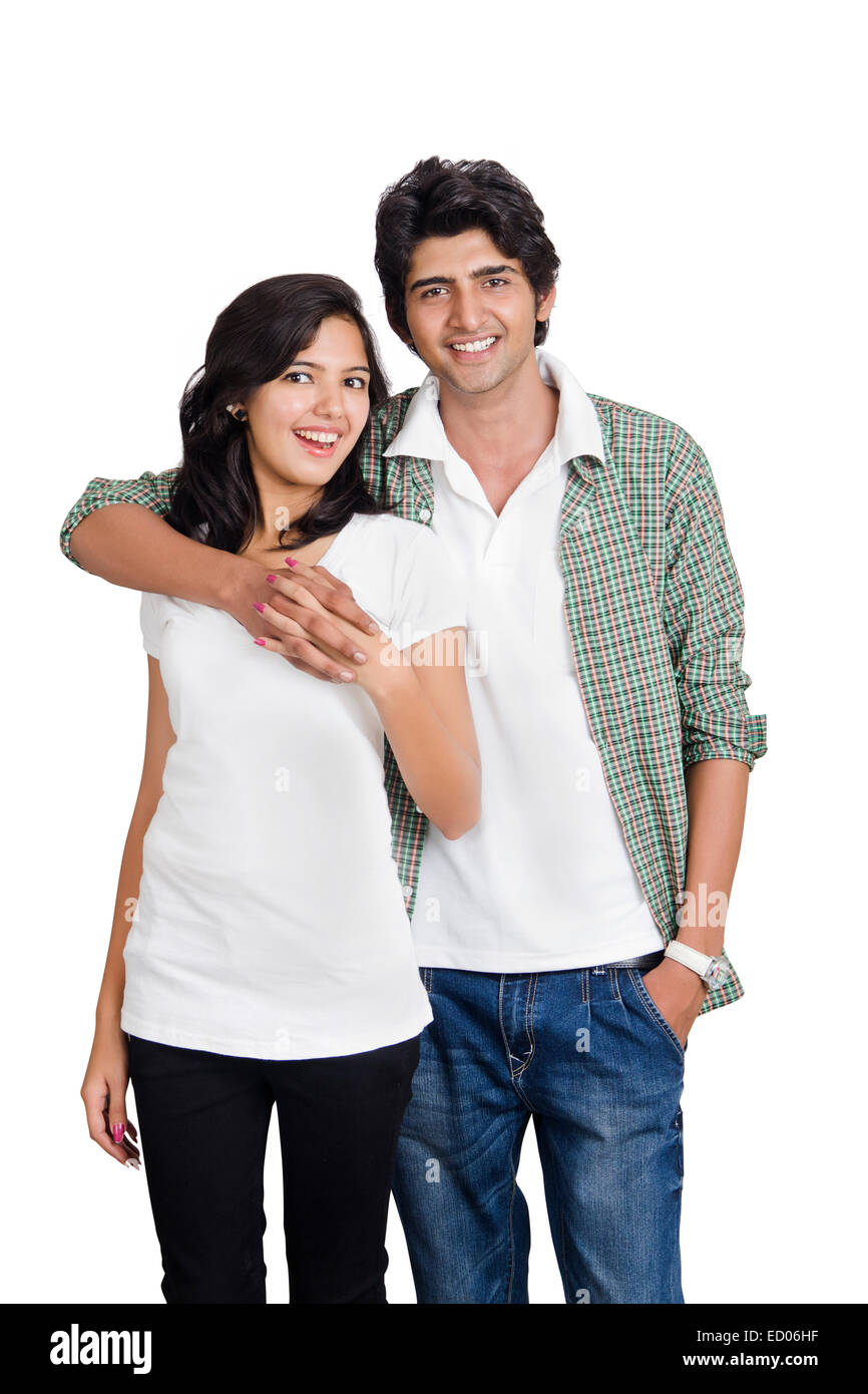 indian Beautiful Couple Romance Stock Photo - Alamy