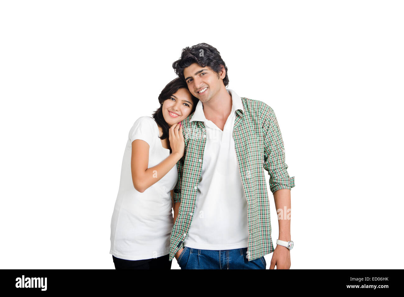 indian Beautiful Couple Romance Stock Photo - Alamy