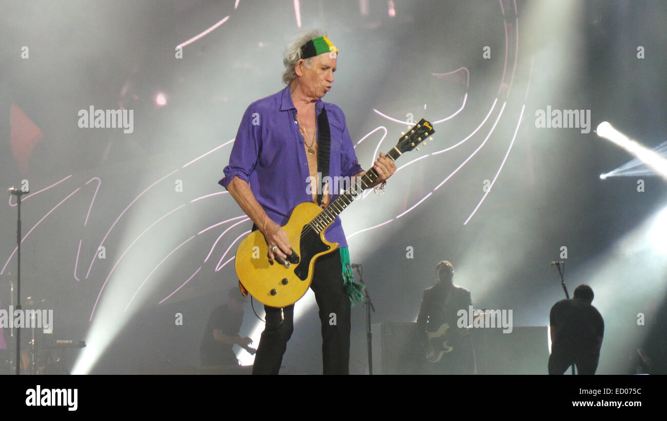 Mick Jagger and the Rolling Stones play a sell out concert in Germany ...