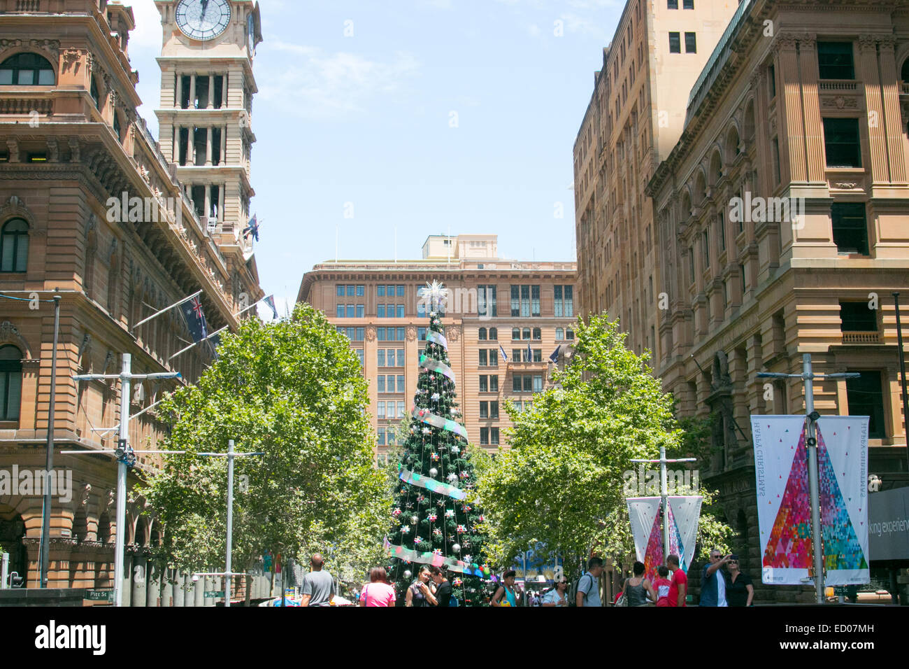 christmas tree in martin place,sydney,australia Stock Photo - Alamy