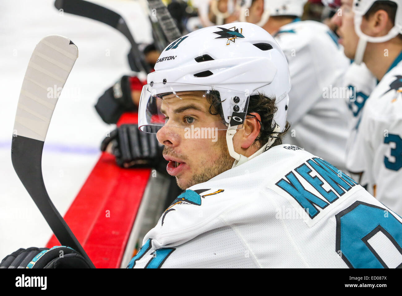 Raleigh, North Carolina, USA. 16th Nov, 2014. San Jose Sharks center ...