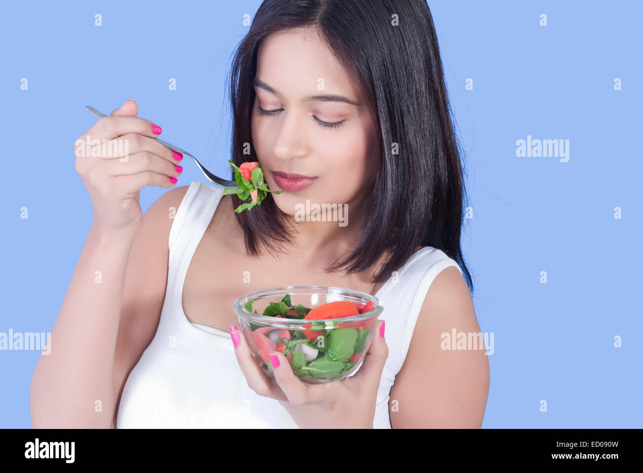 Beautiful female posing holding bowl hi-res stock photography and ...